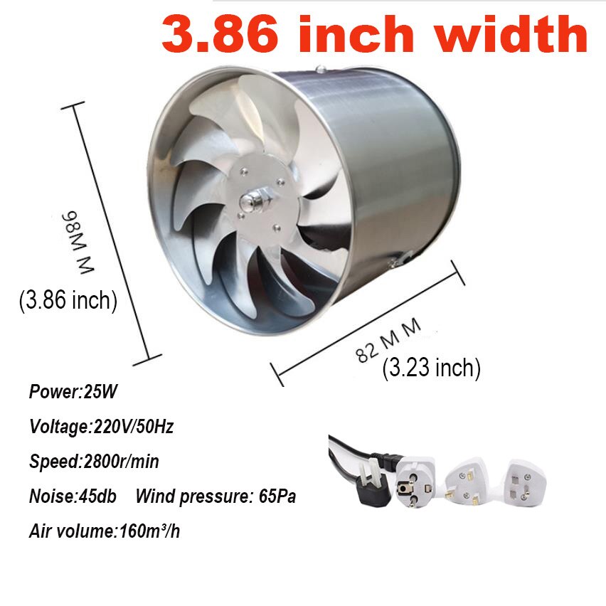 220V 3.9/5.7inch silence Ventilating Strong Exhaus... – Grandado