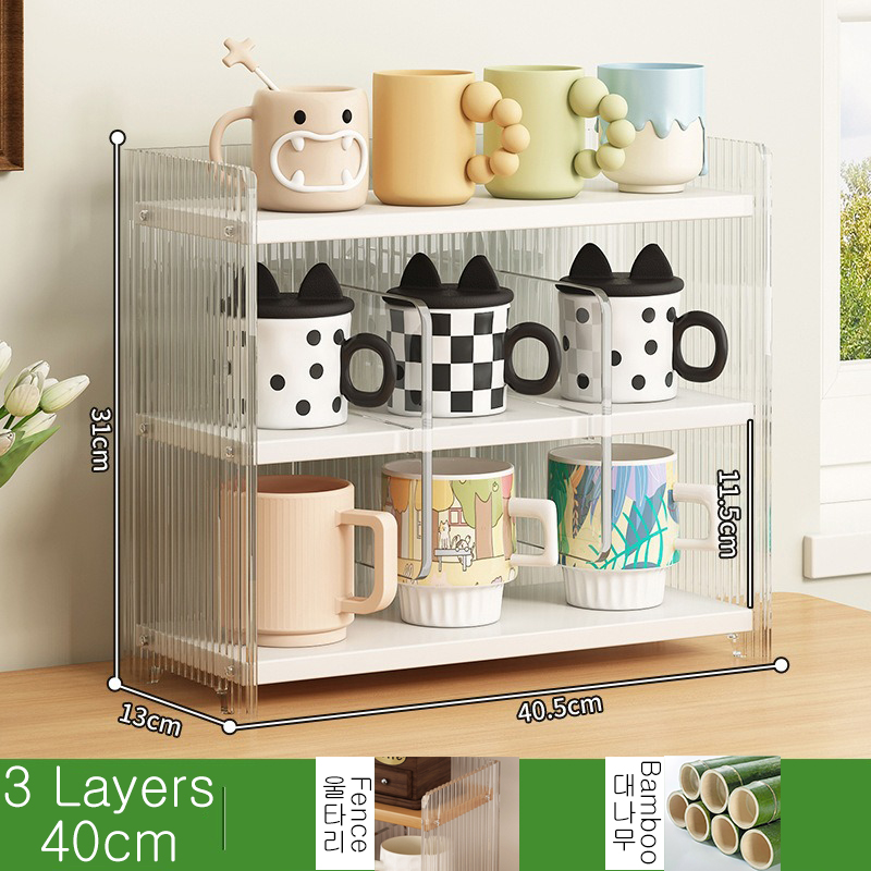 Countertop Drinking Cup Storage Cabinet Multi-laye... – Grandado