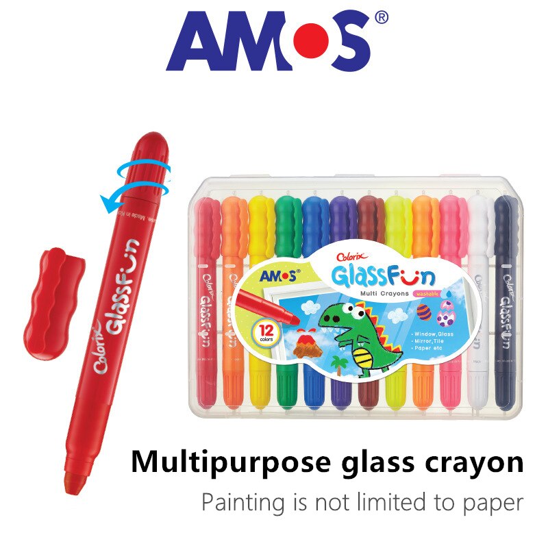 AMOS GF6PC Easy To Clean Safe Non-toxic Fun Glass ... – Grandado