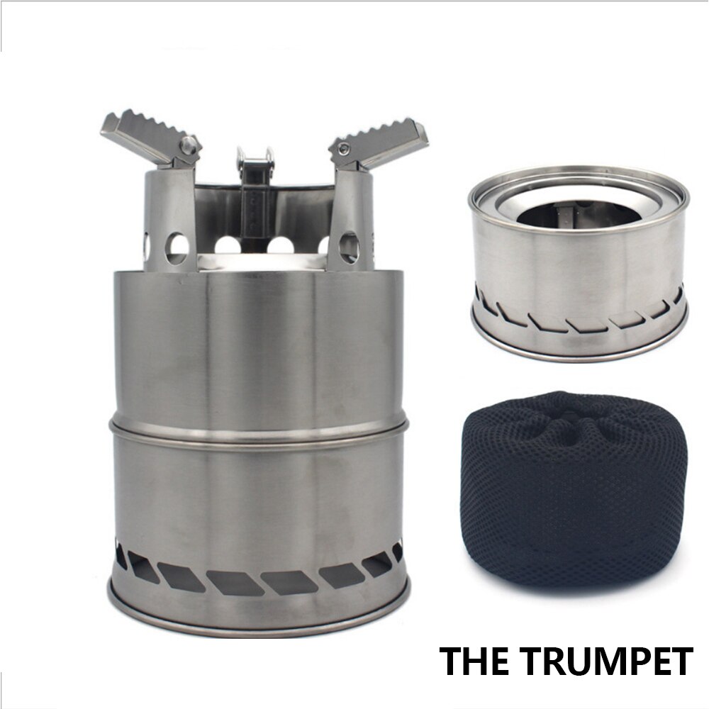 Portable Camping Wood Stove Split Stainless Steel ... – Grandado