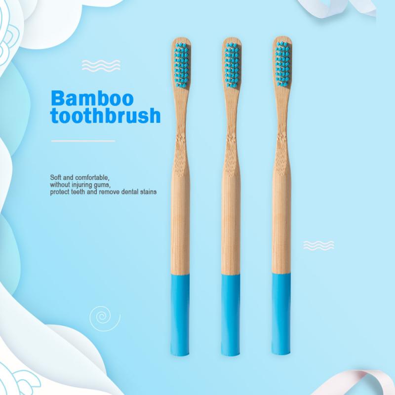 13 Color Natural Bamboo Toothbrush Wood Toothbrush... – Vicedeal