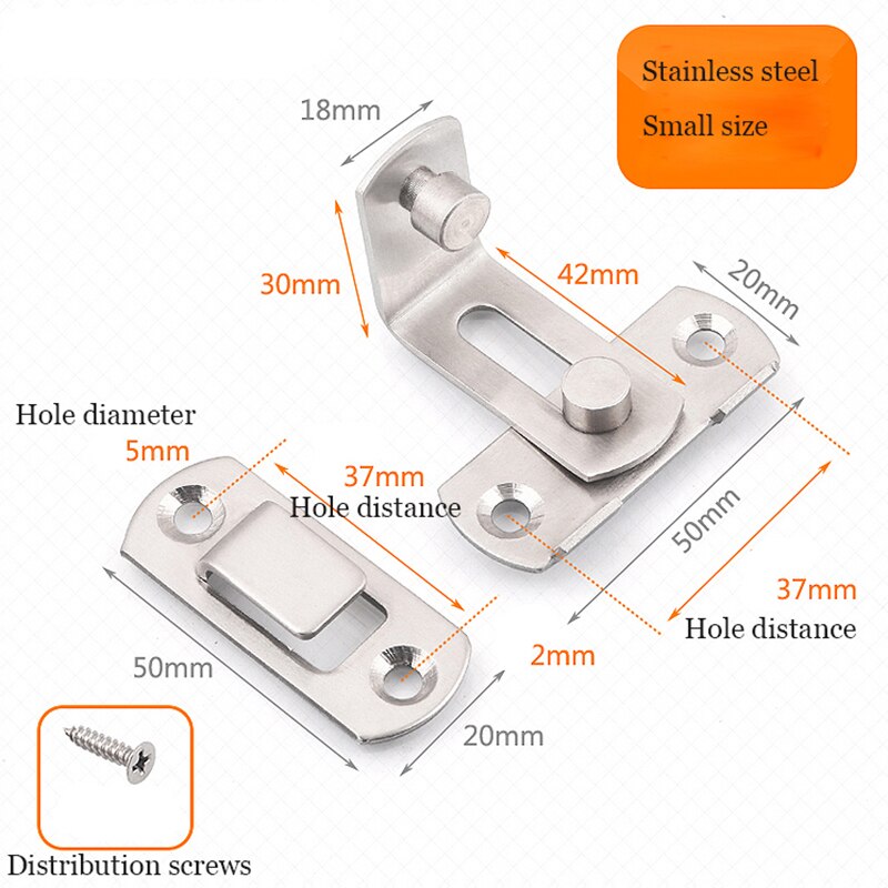 Stainless Steel Home Safety Gate sliding Door Bolt... – Grandado