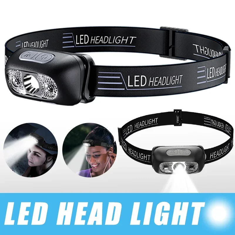 1-5PCS COB LED Headlamp Torch Rechargeable Headwea... – Grandado