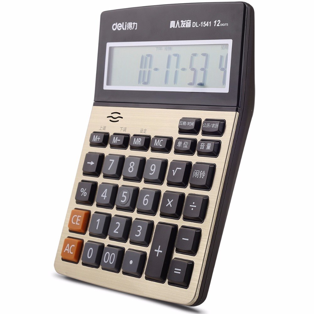 Deli 1pcs calculator desktop Stationery 12 digital... – Vicedeal Deli 1pcs calculator desktop Stationery 12 digital... – Vicedeal