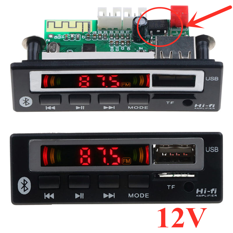 Auto Mp3 Speler Decoder Board Module 5V / 12V Draa... – Vicedeal