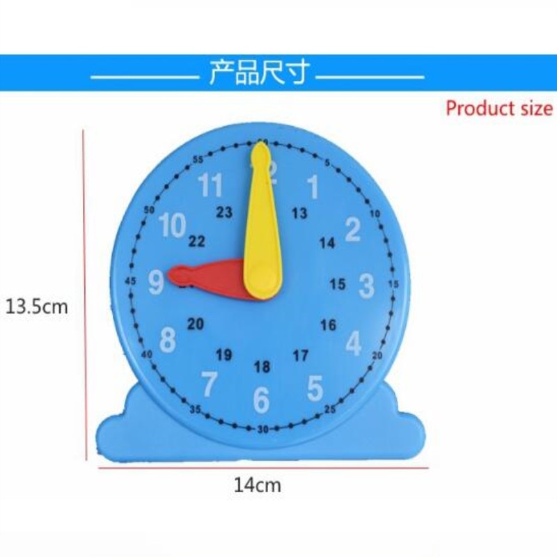 Herramienta de enseñanza del reloj de los niños de dos puntadas para ...