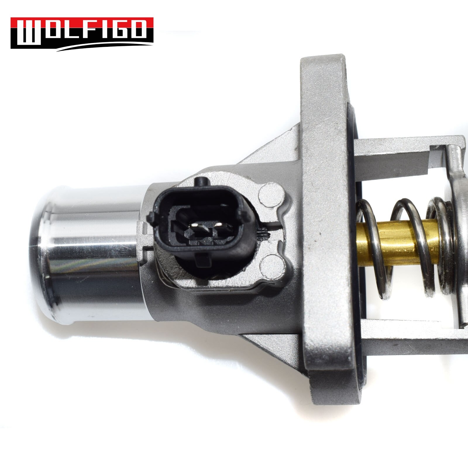 WOLFIGO 105Deg Engine Coolant Thermostat W/ Housin... – Grandado
