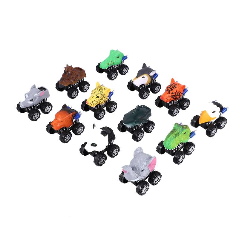 12 Pics Toys For Children Boys Girls Animal Fricti... – Vicedeal