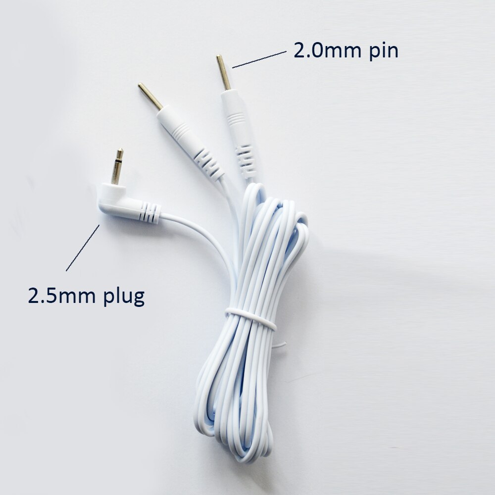 2 Pieces Jack DC Head 2.5mm TENS Cables 2-pin Elec... – Vicedeal
