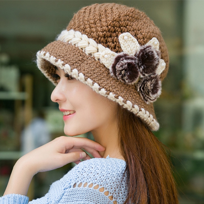 Women Lady Winter Warm Casual Caps Female Beautifu... – Grandado