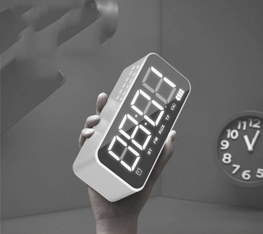 Bluetooth Speaker Alarm Clock Wireless Phone Compu Grandado