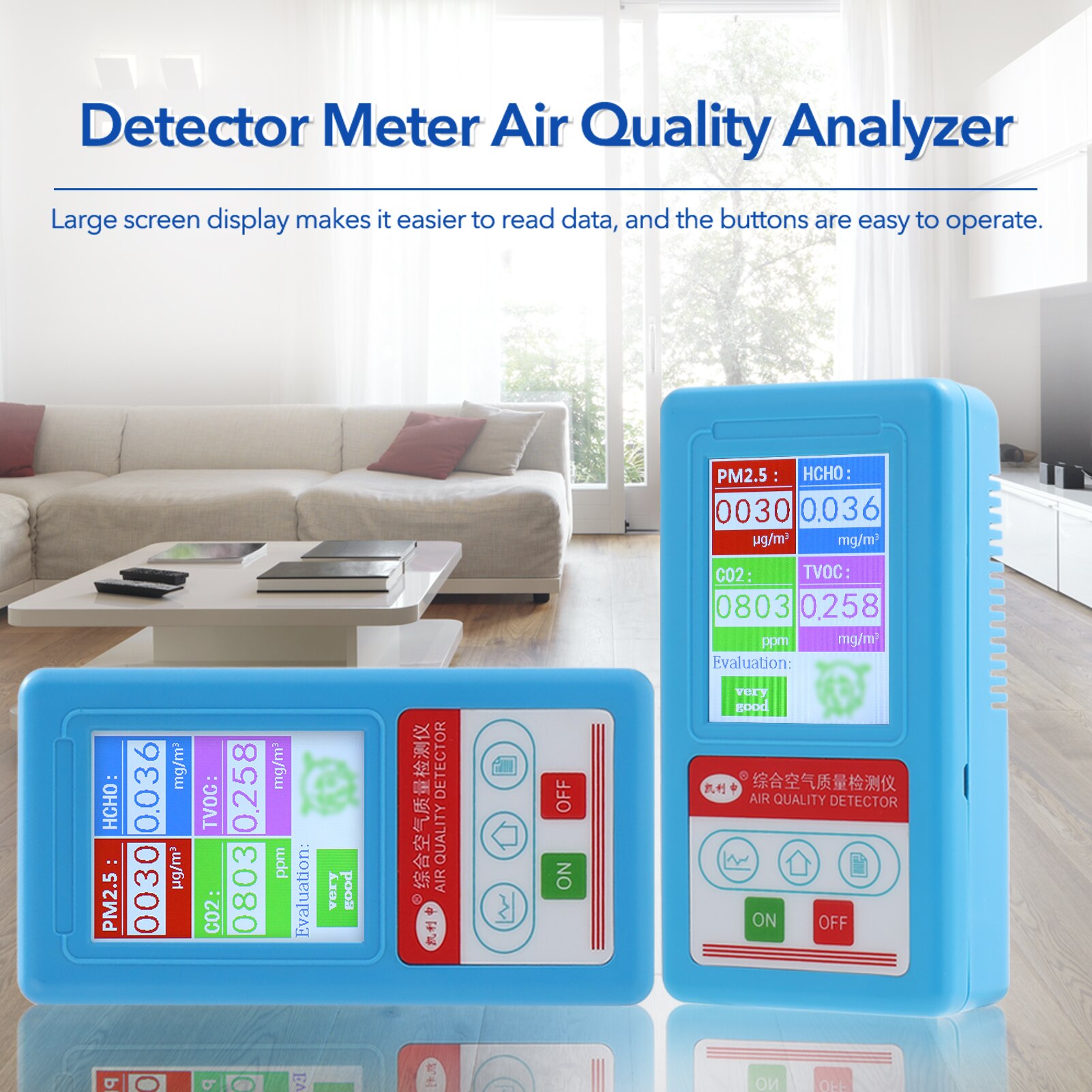 BR-8C PM2.5 PM10 PM1.0 CO2 meter tester detector m... – Vicedeal