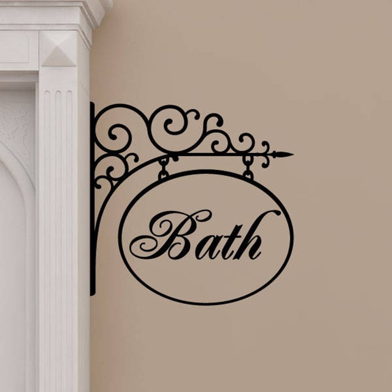 Wall Quote Vinyl Wall Decal Hanging Bath Washroom ... – Vicedeal