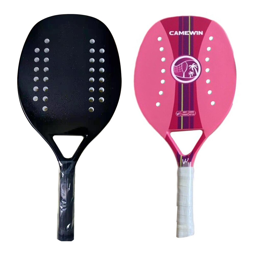 Adult Carbon Beach Tennis Paddle Racket Soft EVA F... – Vicedeal
