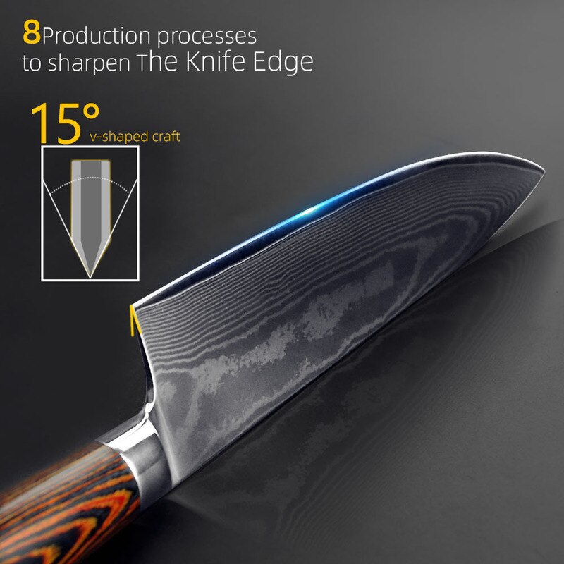 VIP - Damascus Knives Set 67 Layer Chef Knife Japa... – Grandado