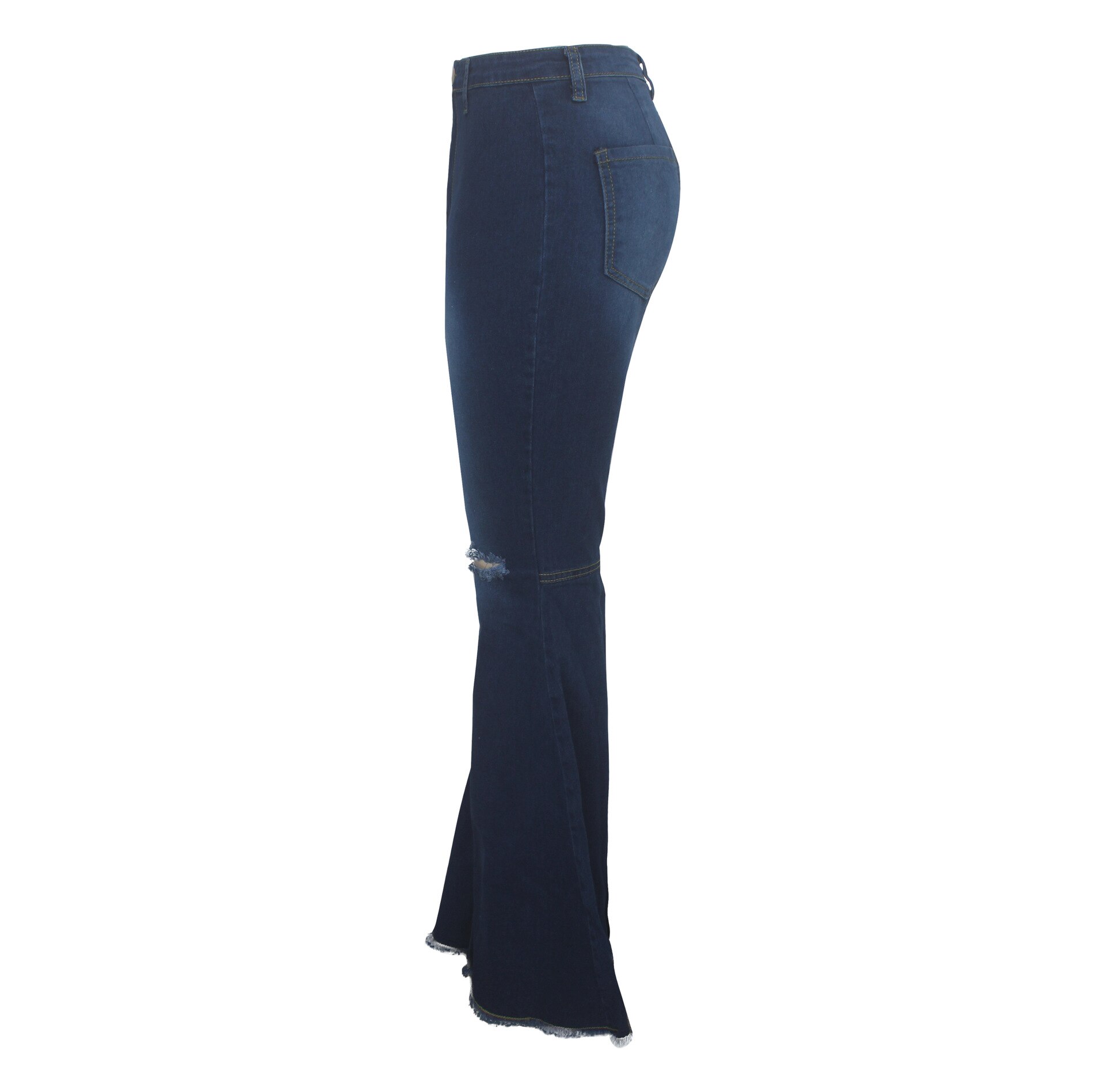 Plus Size Wide Leg Jeans High Waisted Big Bell Bot... – Grandado