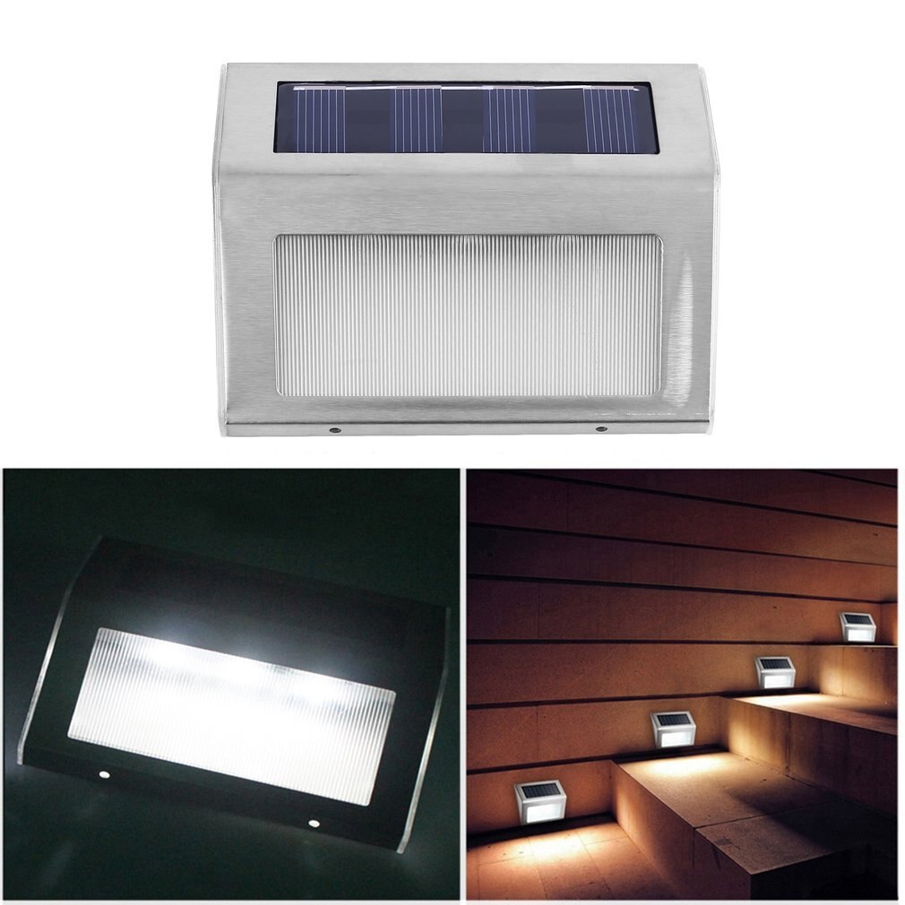 Waterproof Stainless Steel Solar 3 LED Wall Fence ... – Grandado