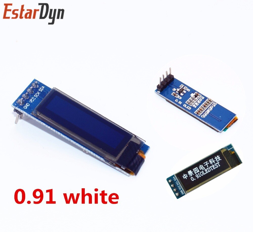 D34 10 st 0.91 tum oled modul 0.91 "vit/blå oled 1... – Grandado