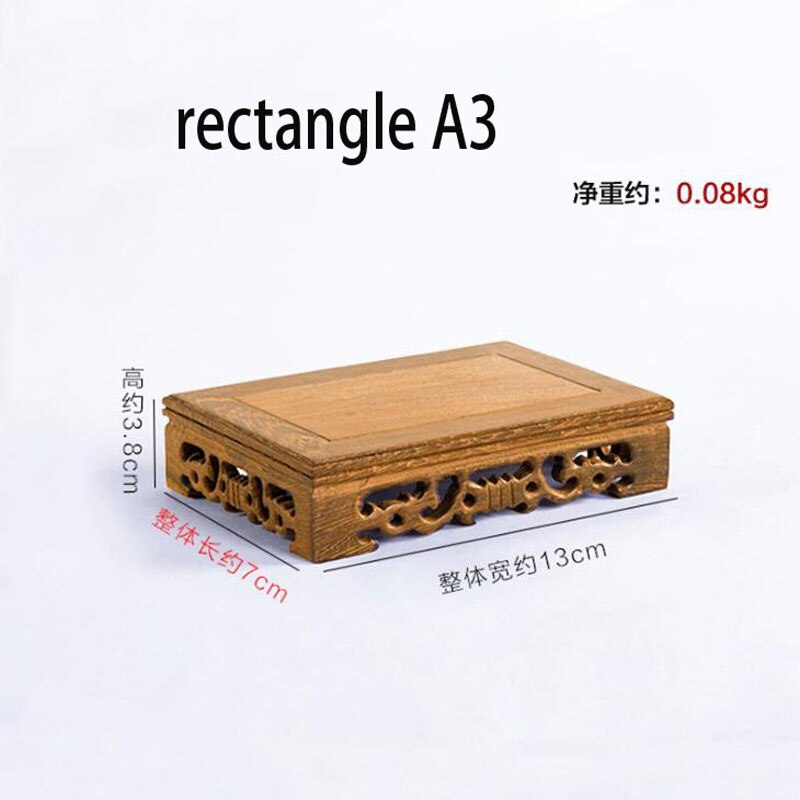 17-8cm Diameter Chicken Wing Pattern Wood Carved B... – Grandado