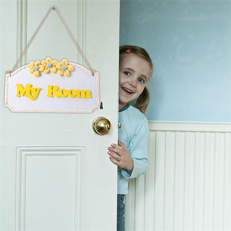 Wooden Door Sign Door Hanging Ornament Home Decora... – Grandado