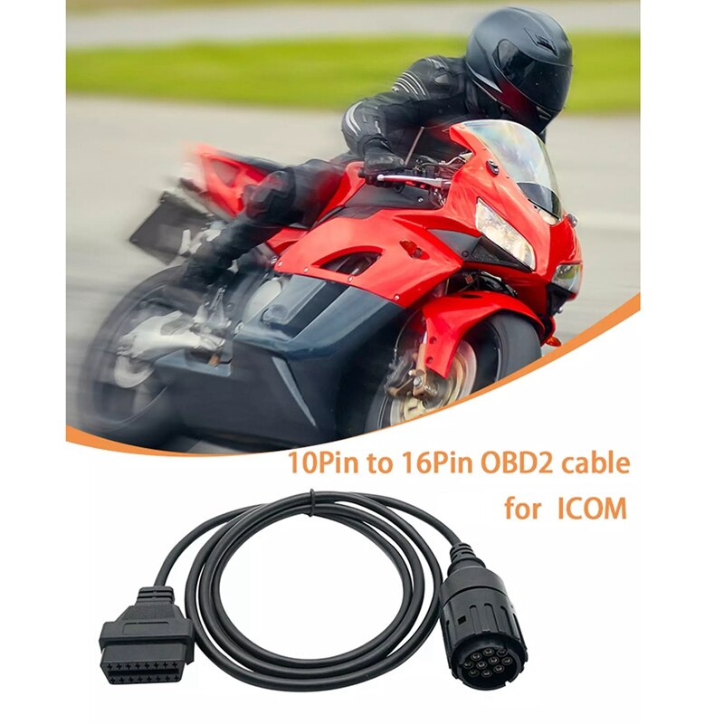 Motorcycles 10 Pin Adapter ICOM-D Cable for -BMW 1... – Vicedeal