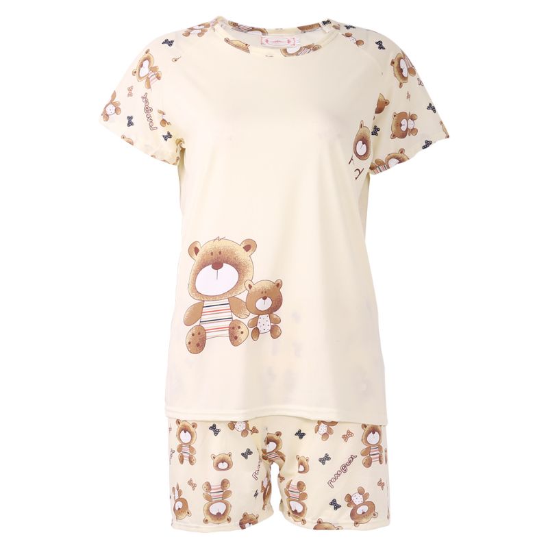 Women Cartoon Pajamas Short Sleeve Cotton Pyjamas ... – Grandado