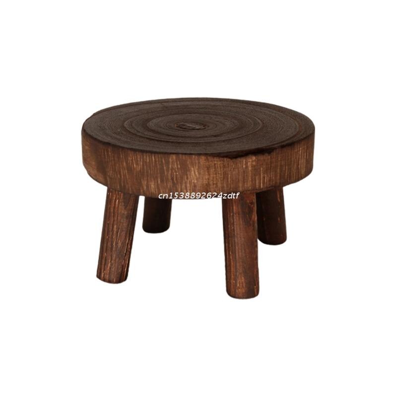 77JA Solid Wood Round Bench Flower Pot Holder Plan... – Grandado