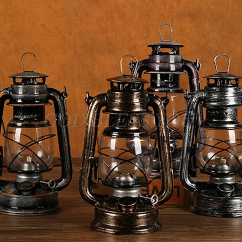 Retro Vintage LED Metal Oil Lamp Portable Lantern ... – Grandado
