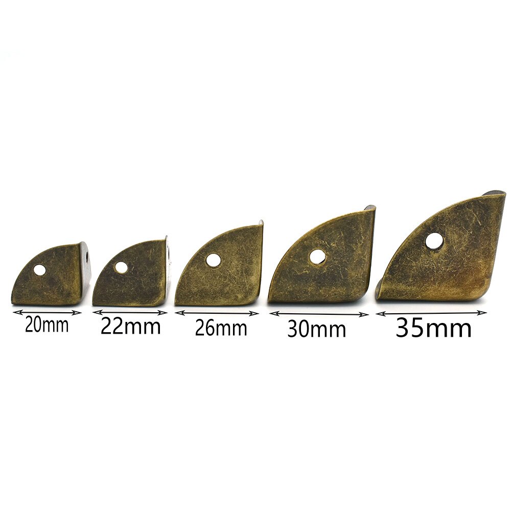 20-35mm Bronze Vintage Box Corner Protector Triang... – Grandado