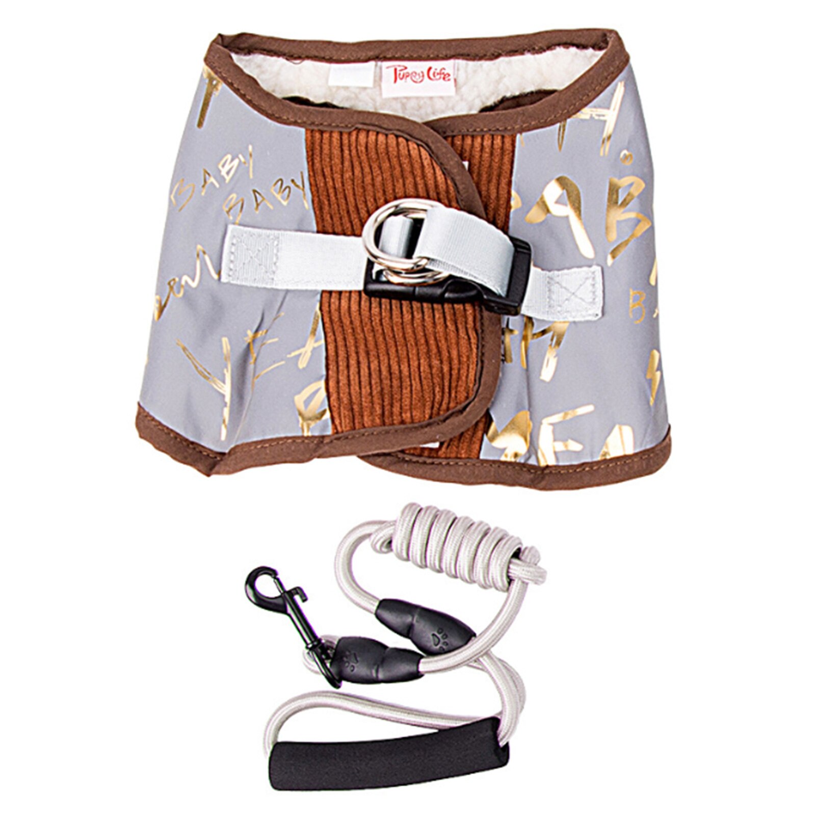 Lamb Velvet Padded Pet Chest Harness Reflective Sa... – Vicedeal