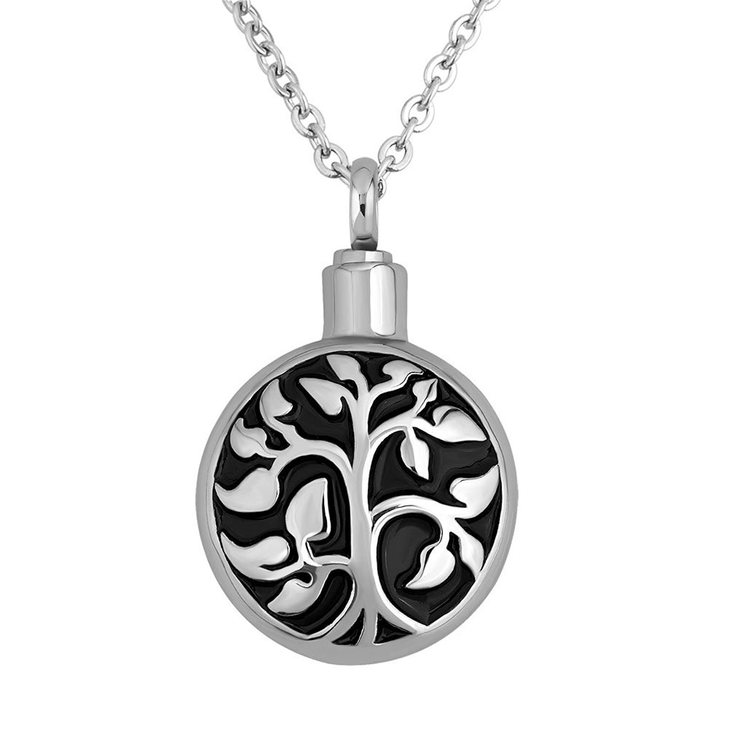 Powder Urn Necklace, Tree Of Life Urn Necklace For... – Grandado