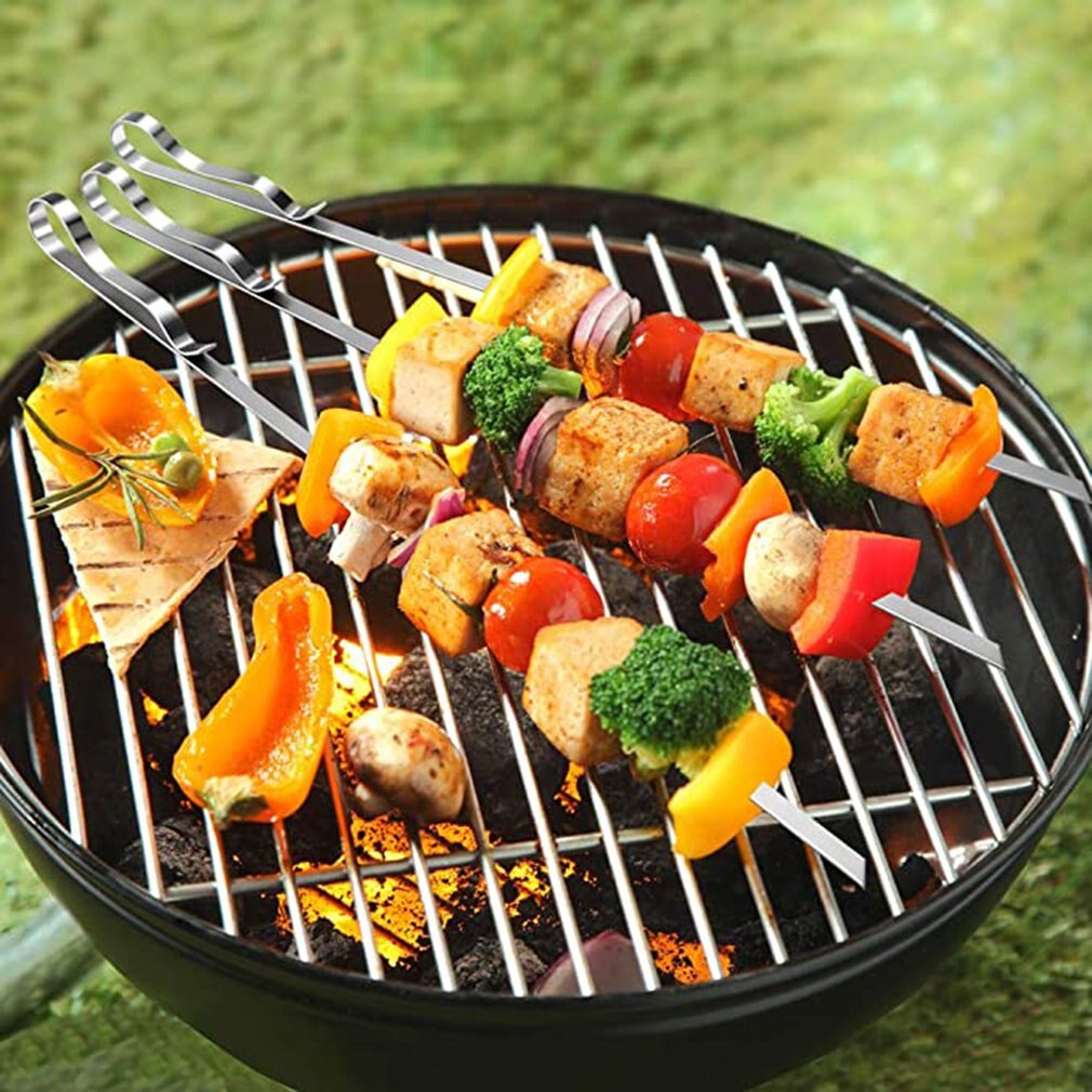 Outdoor 10/6pcs Stainless Steel 410 Barbecue Skewe... – Vicedeal