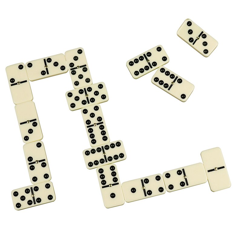 Houten Doos Domino Set Negen Domino Set Van 28 Dom... – Grandado