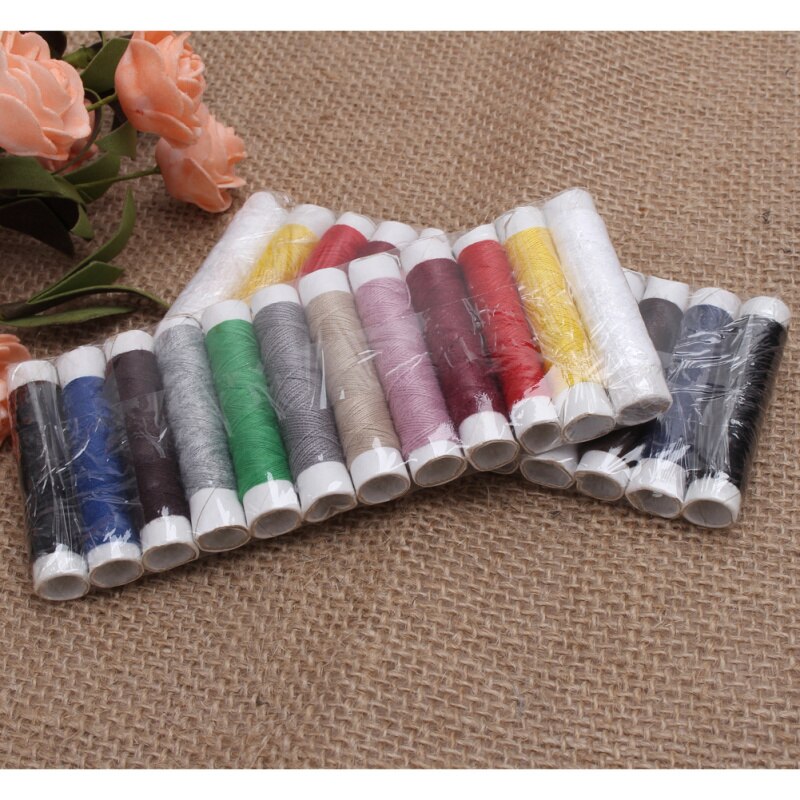 12 Colors Polyester Crafts Spool Sewing Weaving Th... – Grandado