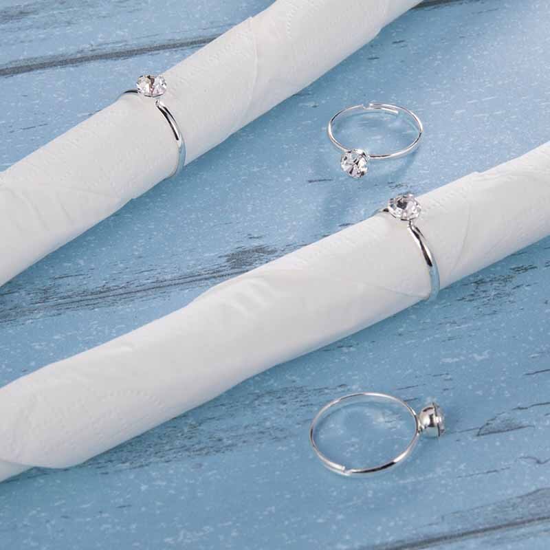 10 stk diamantringe til bryllup polterabend brude ... – Vicedeal