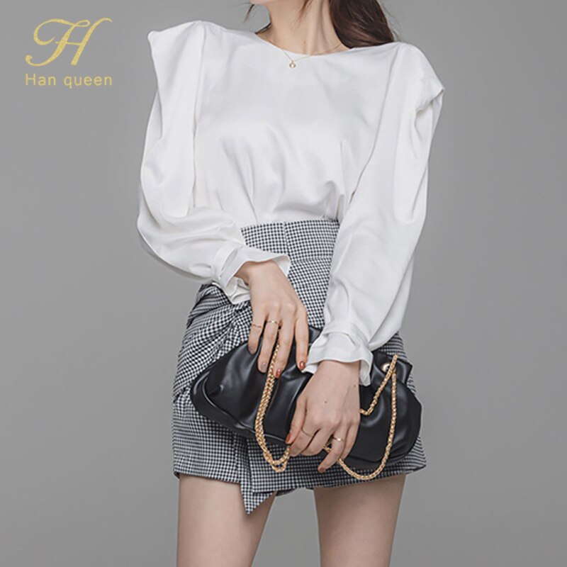 H Han Queen Women Autumn Work 2 Pieces Set White S... – Grandado