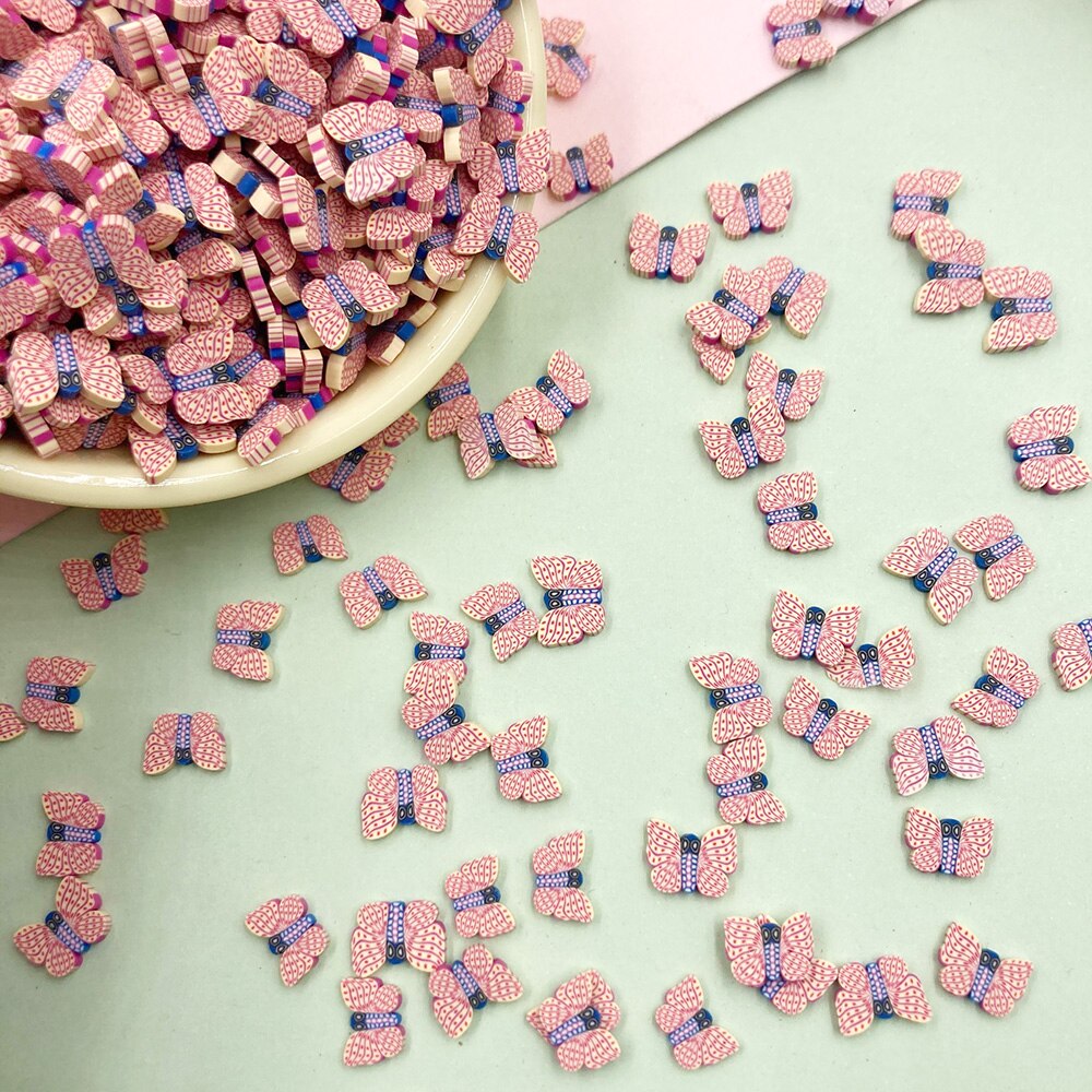 100g Colorful Butterfly Clay Slices Polymer Clay S... – Vicedeal