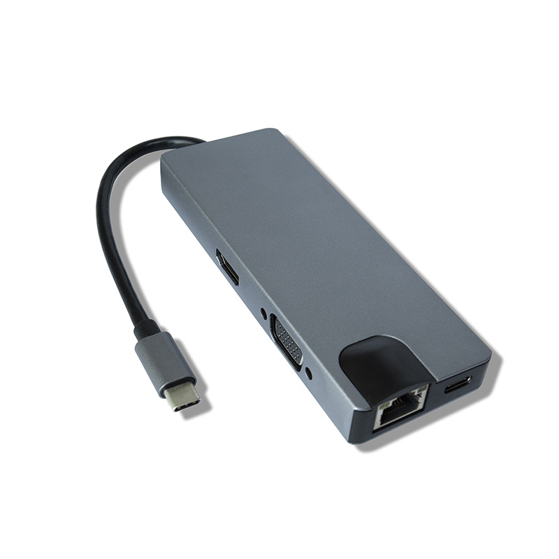 Hub usb type-c croisé 8 en 1 vers VGA hdmi 4k RJ45... – Grandado