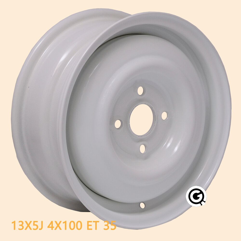 13inch steel wheel 4 holes 4X100 5J offset 35 – Grandado