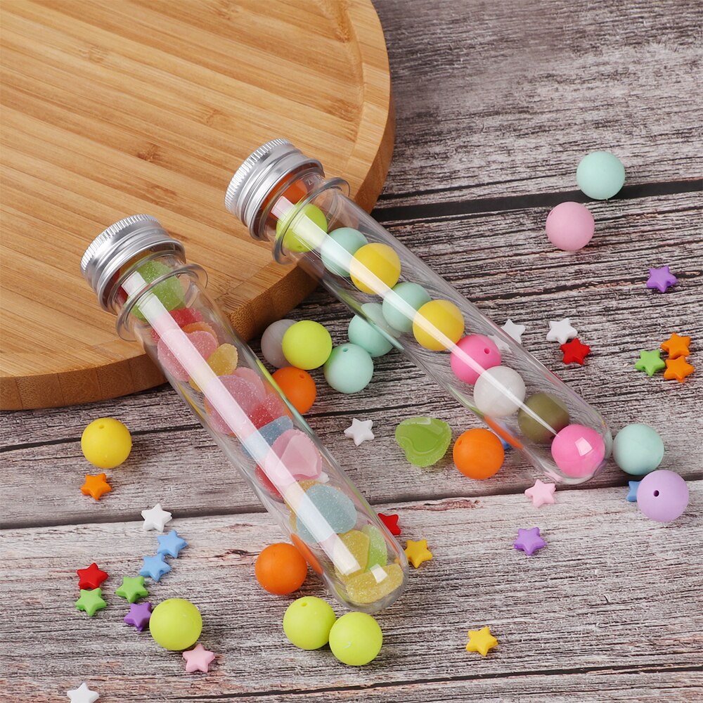 50Pcs/Set 40ml Test Tube Bath Salt Tubes Plastic C... – Grandado