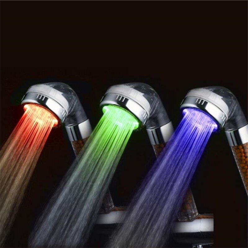 Handheld Big Rain Shower 7 Color LED Anion Shower ... – Vicedeal