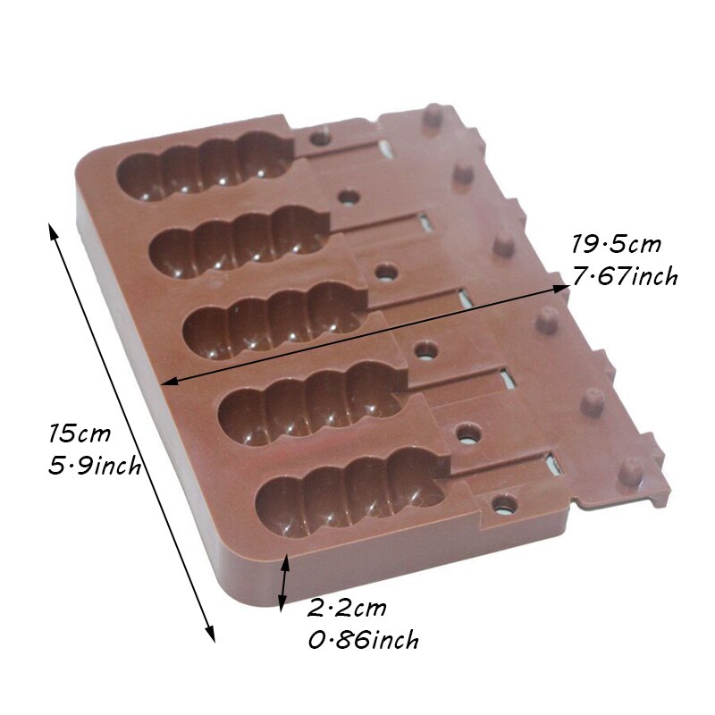 Silicone 5 Cavity Sugar-coated Haws Ice Cream Cake... – Grandado