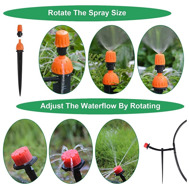 Drip Irrigation Kit, 40M 1/4 Inch Garden Irrigatio... – Vicedeal