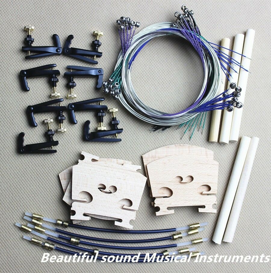 5Set Viool Fittings (String + Tuners + Staart Lef ... – Vicedeal