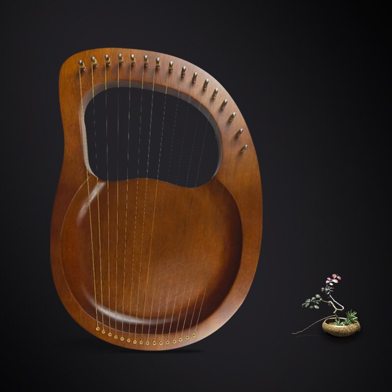 16 strings 16 notes lyre thumb harp portable minor... – Vicedeal