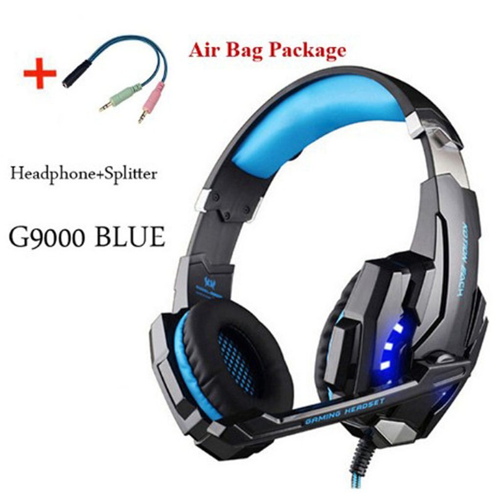 Gaming Headsets Big Headphones with Light Mic Ster... – Grandado