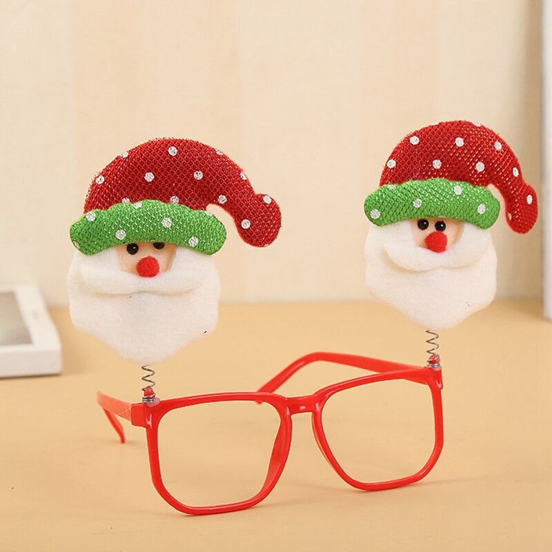 4 Pairs Christmas Glasses Santa Glasses Photo Prop... – Grandado