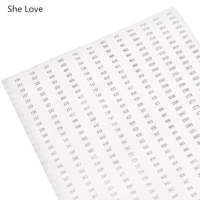 Chzimade Cross Stitch Line Number Label Adhesive S... – Grandado