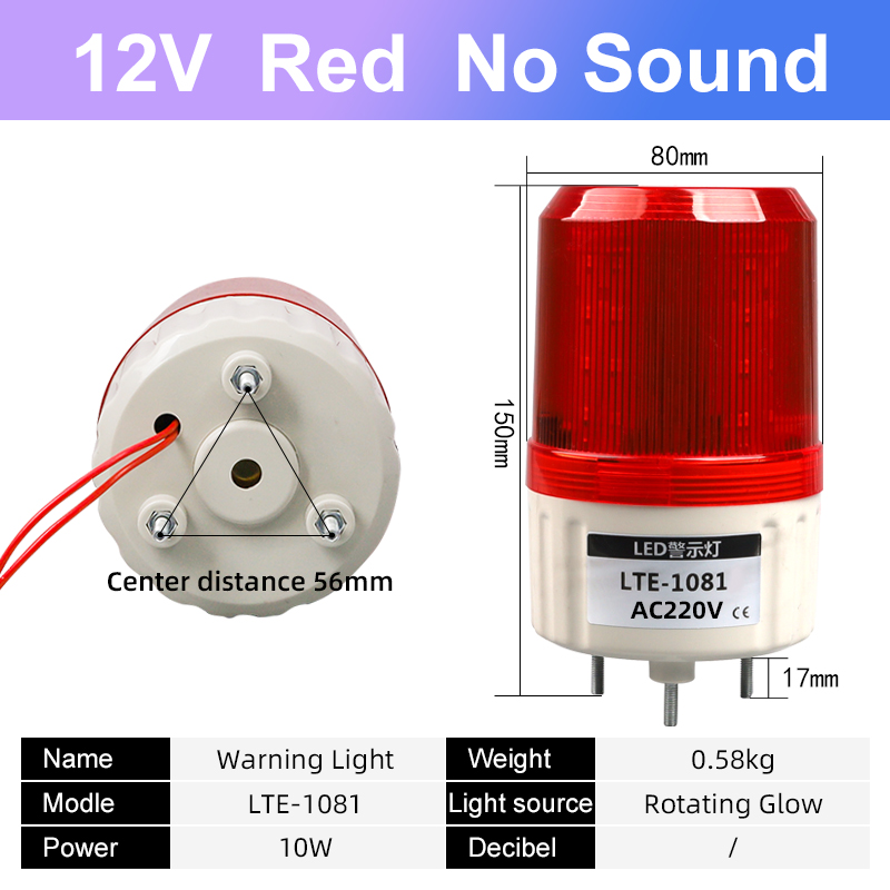 LTE-1081J LED Rotating Indicator Warning Light Hig... – Vicedeal