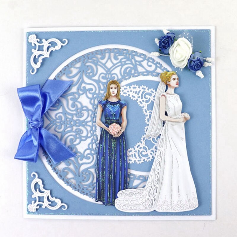Wedding Girl Fireman Bride cutting dies DIY Scrapb... – Vicedeal